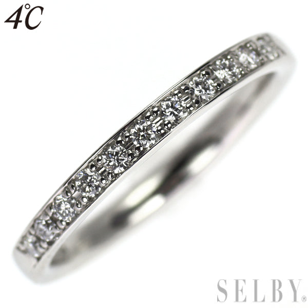 4℃ Pt950 ダイヤモンド リング ハーフエタニティ — セルビーオンラインストア